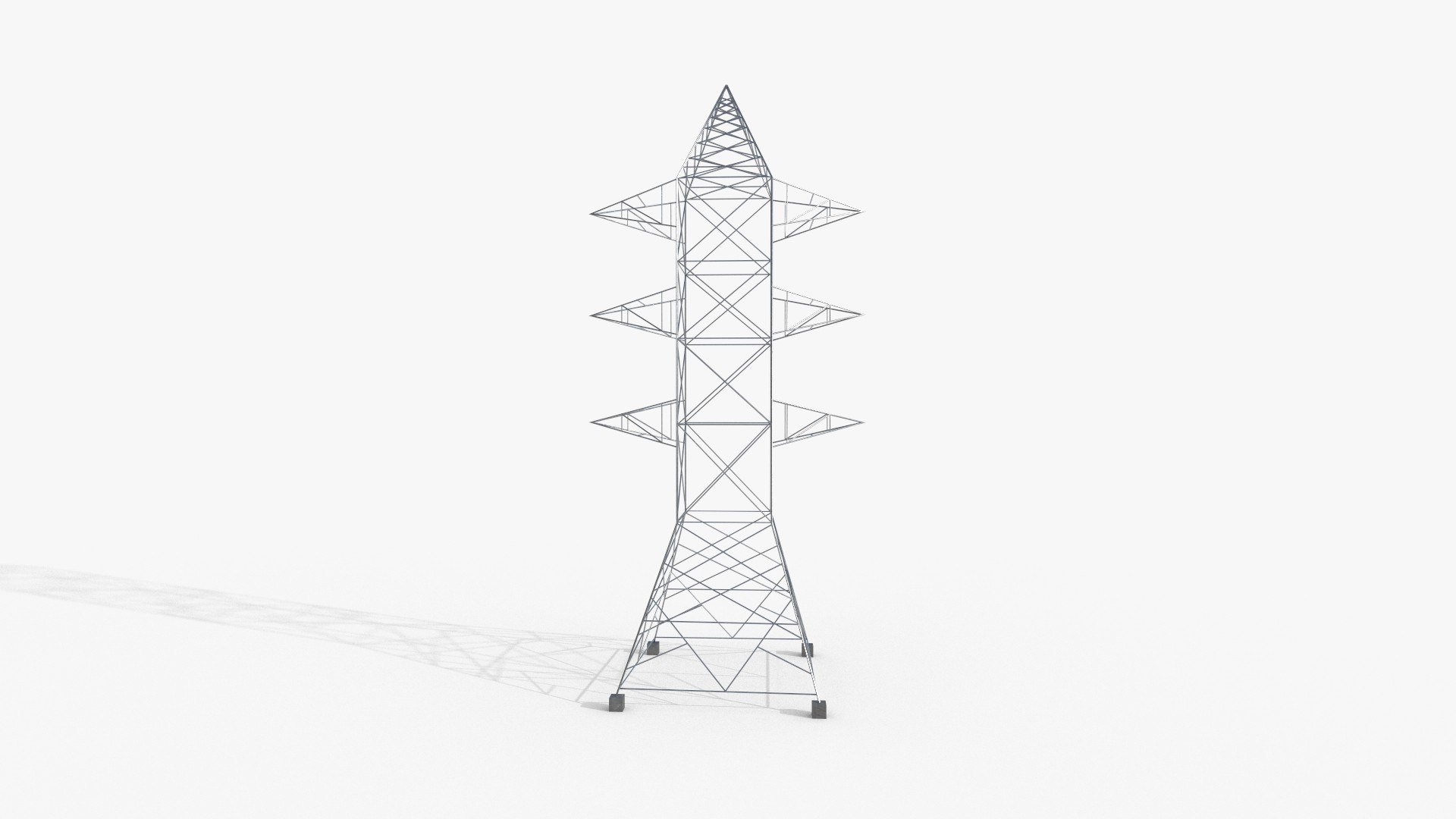 3D Powerline High Voltage Model - TurboSquid 1856471