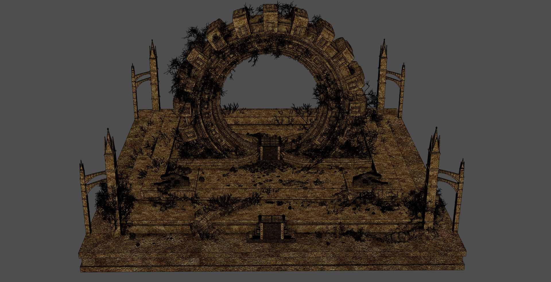 3D Old StarGate Model - TurboSquid 2038708