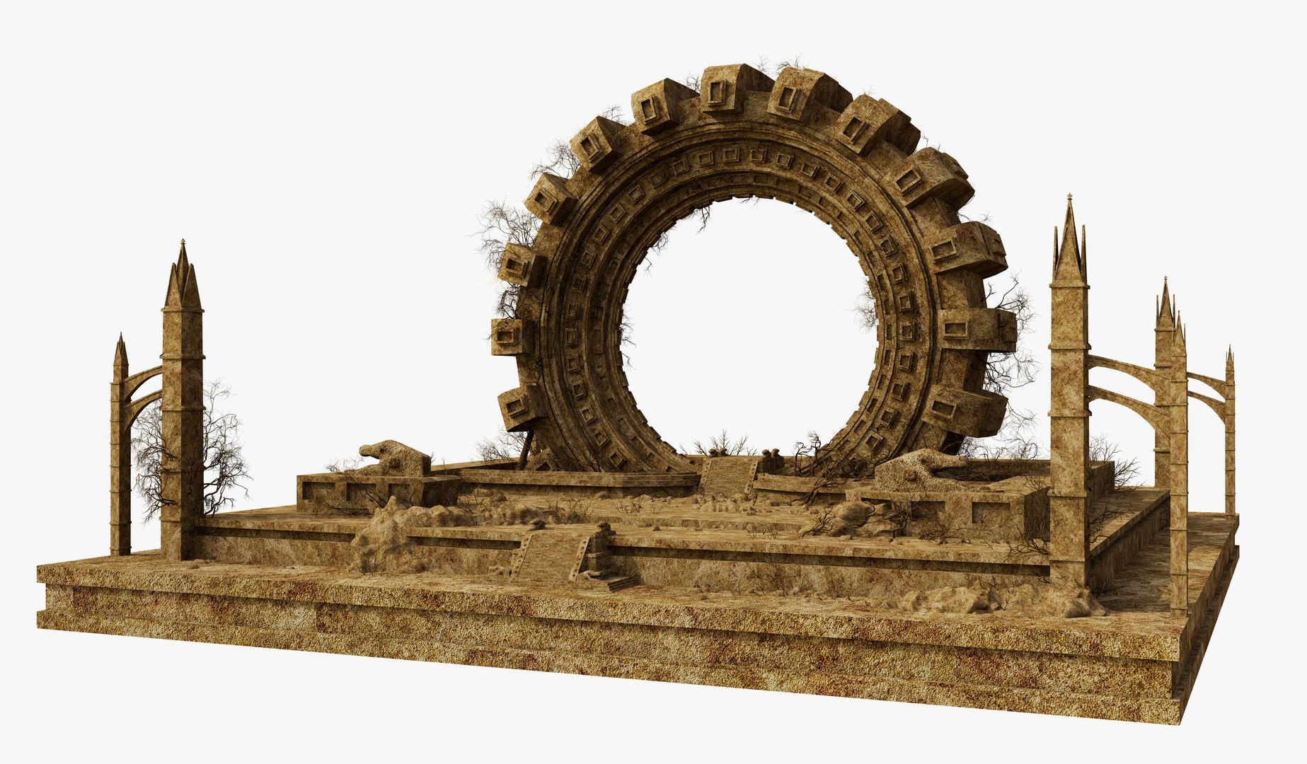 3D Old StarGate Model - TurboSquid 2038708
