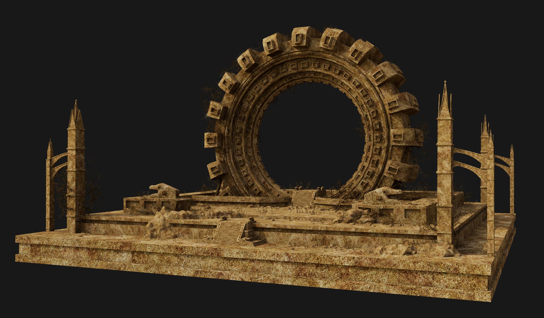 3D Old StarGate Model - TurboSquid 2038708