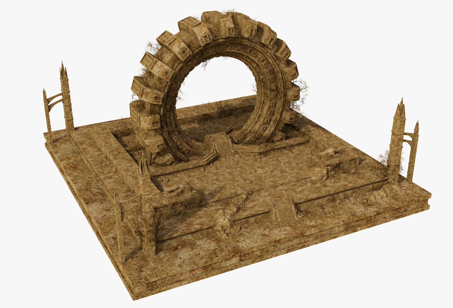 3D Old StarGate Model - TurboSquid 2038708