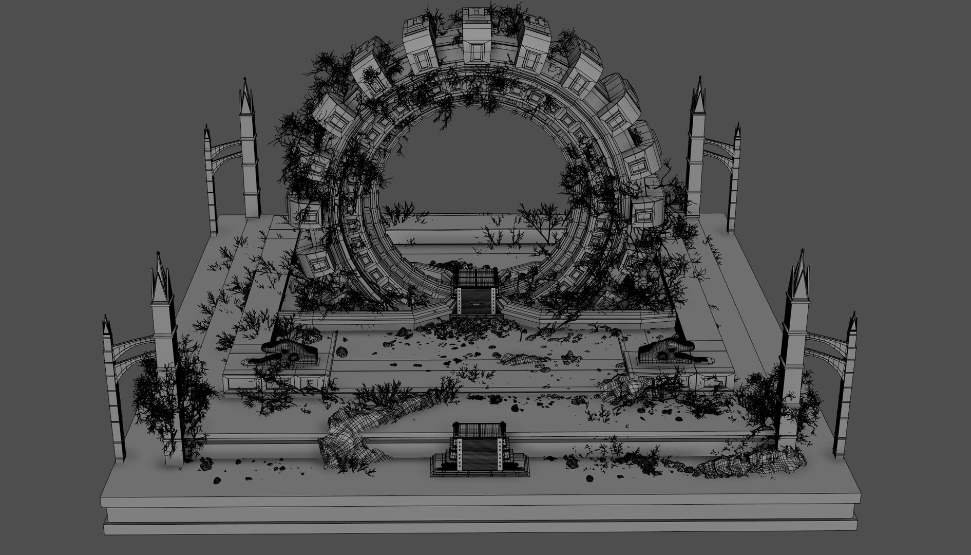 3D Old StarGate Model - TurboSquid 2038708