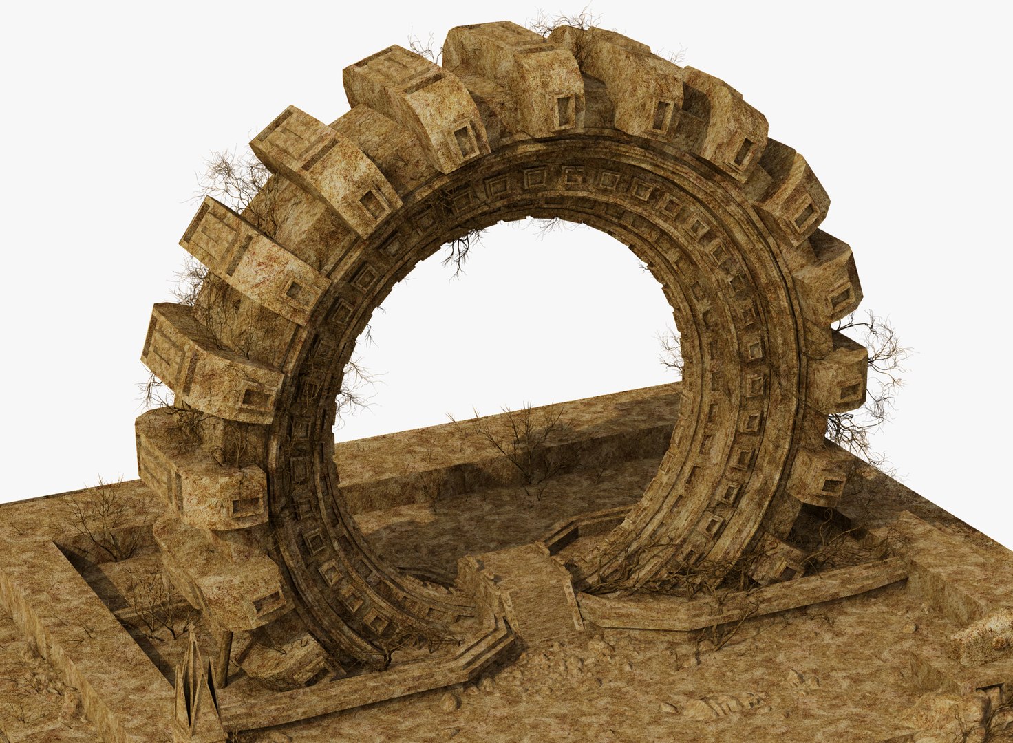 3D Old StarGate Model - TurboSquid 2038708