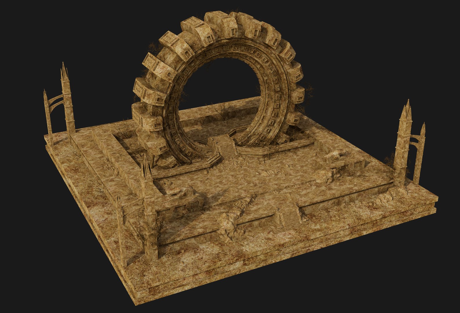 3D Old StarGate Model - TurboSquid 2038708