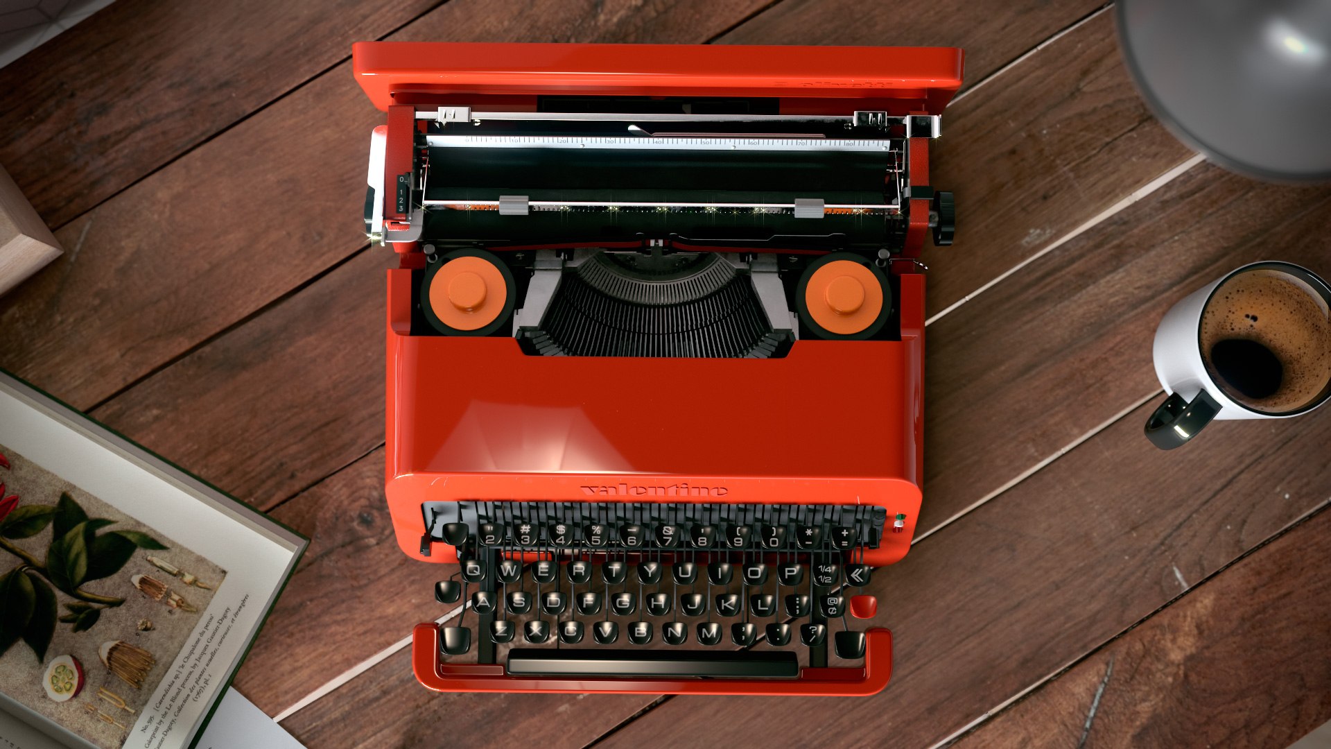 3D Olivetti Valentine Typewriter Model - TurboSquid 1355141