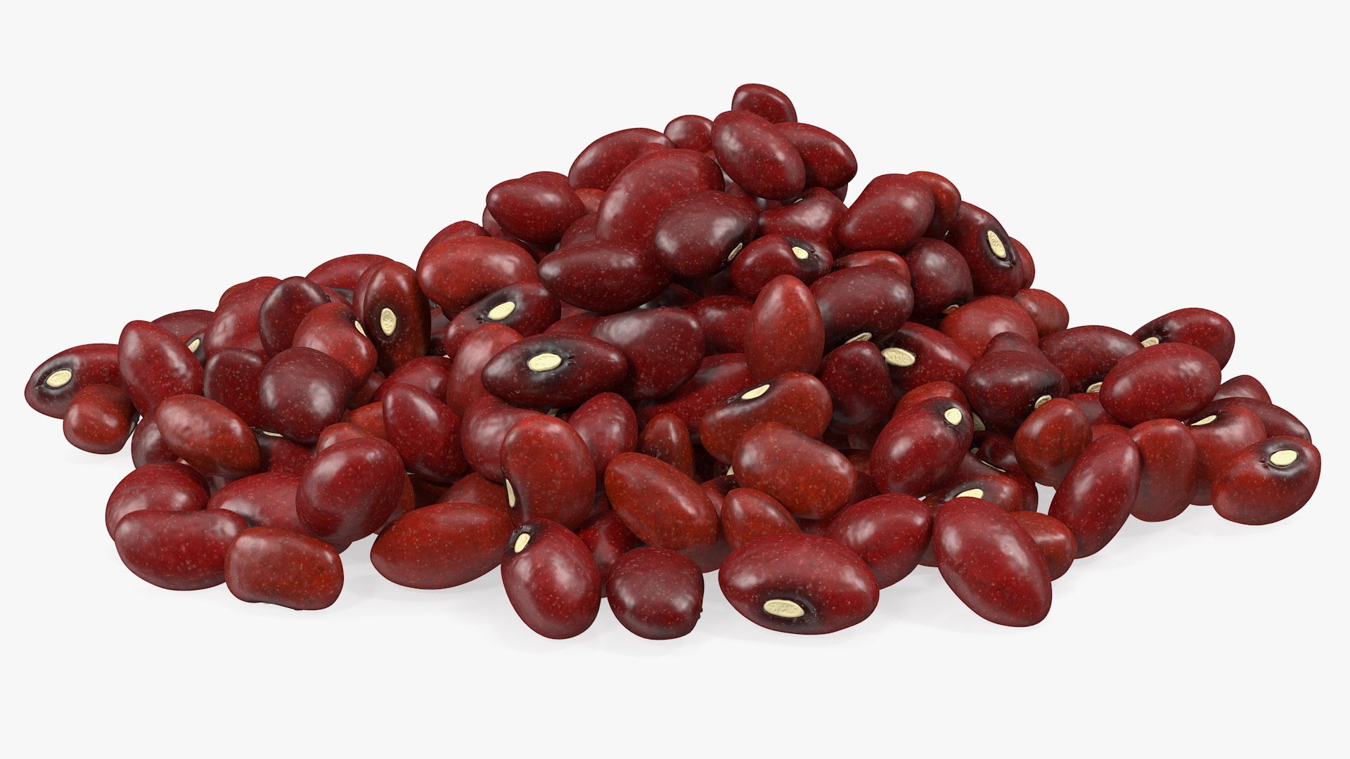 3D Dark Red Kidney Beans - TurboSquid 1551354