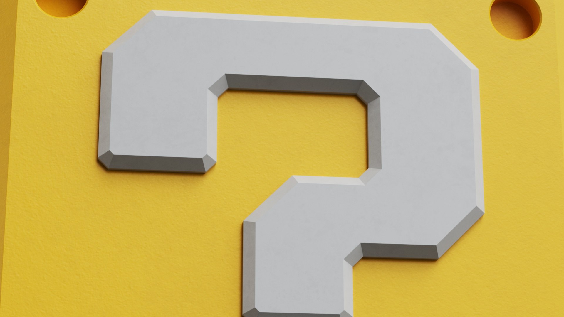 3D Mario Question Mark Block Cube Model - TurboSquid 2340548