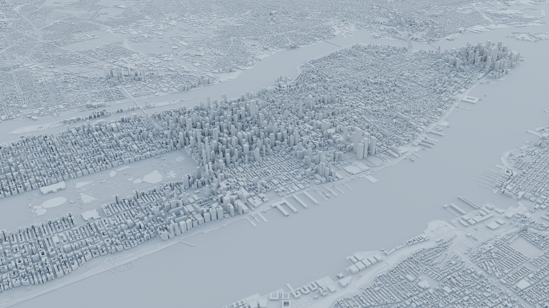 New York map 3D - TurboSquid 1823460