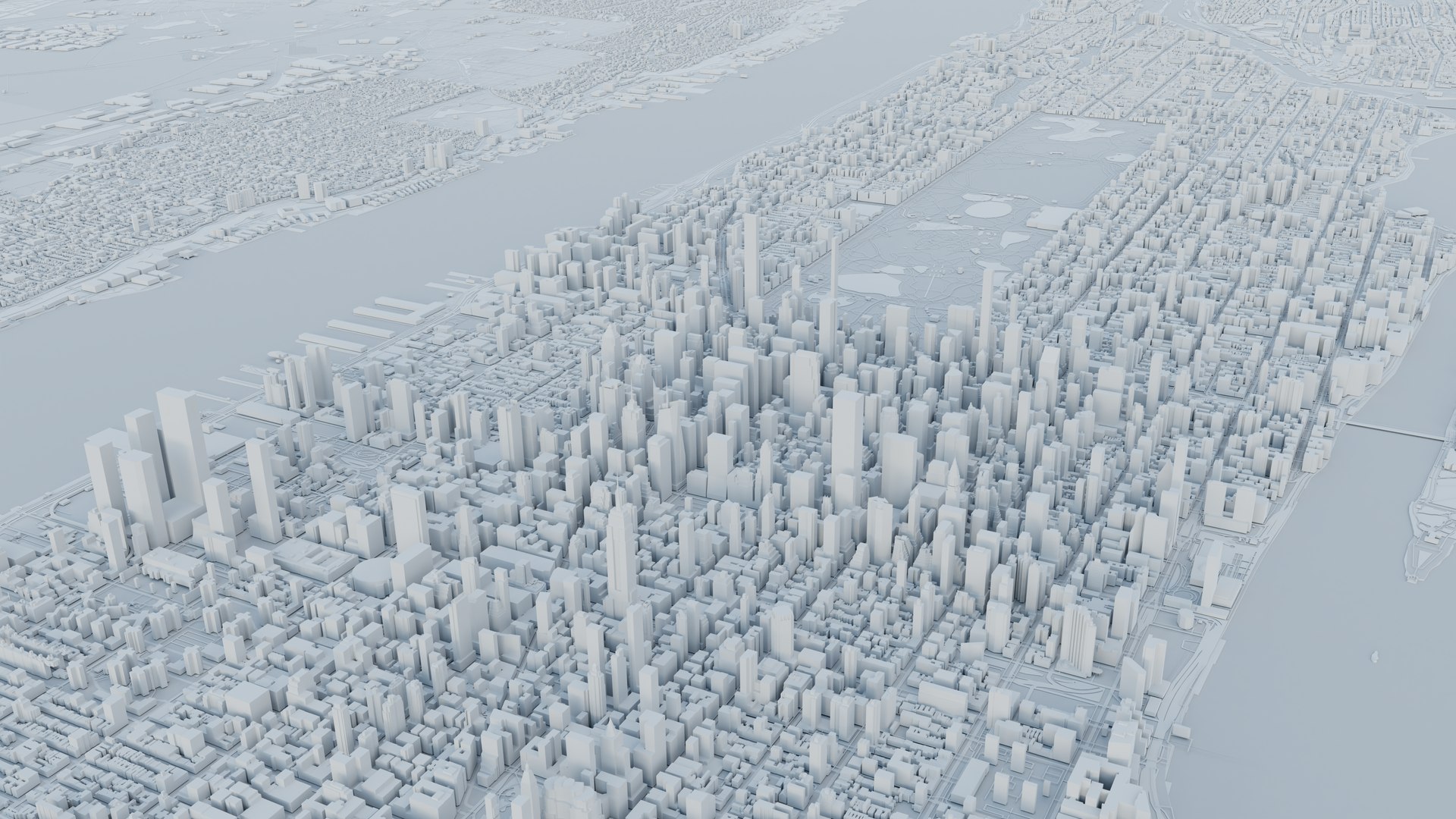 New York map 3D - TurboSquid 1823460