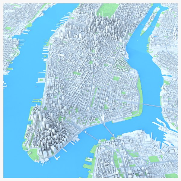 纽约地图3D模型 - TurboSquid 1823460