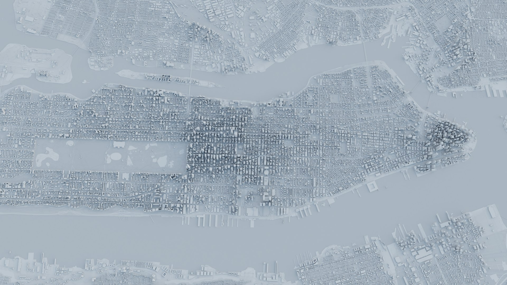 New York map 3D - TurboSquid 1823460