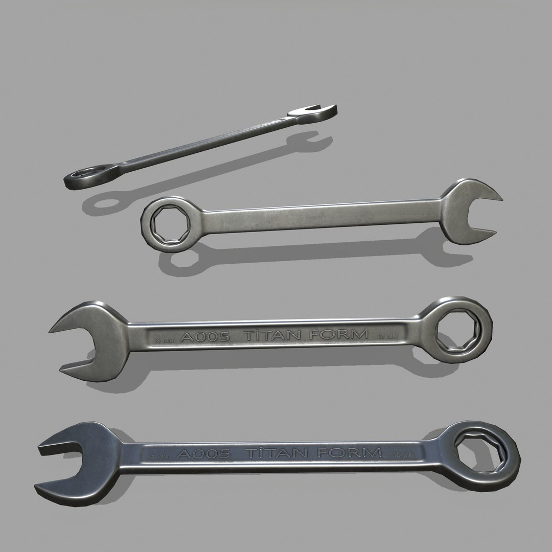 3D model wrench 1 - TurboSquid 1542997