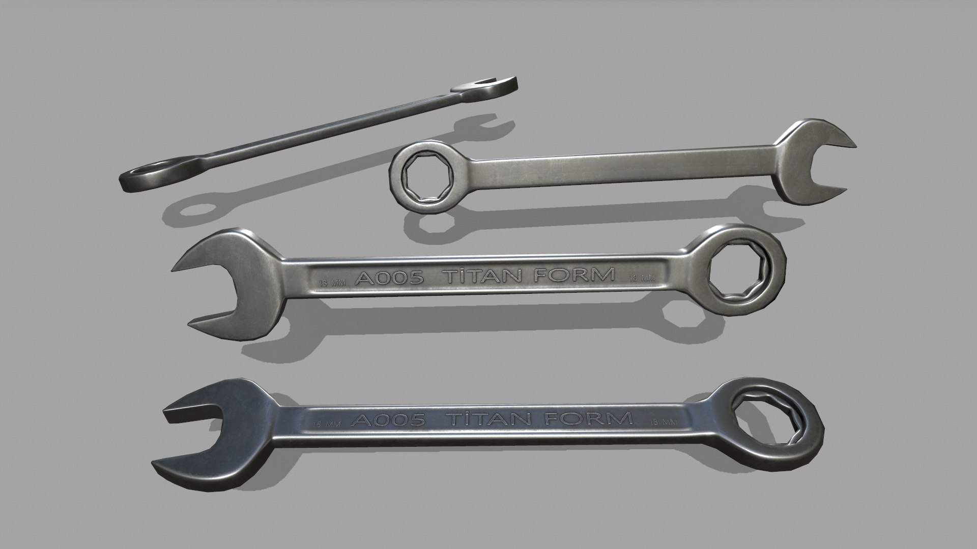 3D model wrench 1 - TurboSquid 1542997