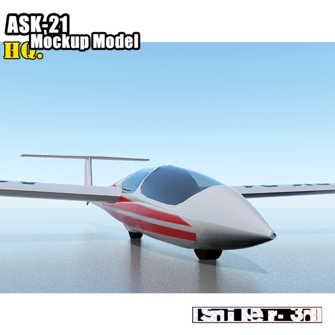 Schleicher Ask 21 3d Model