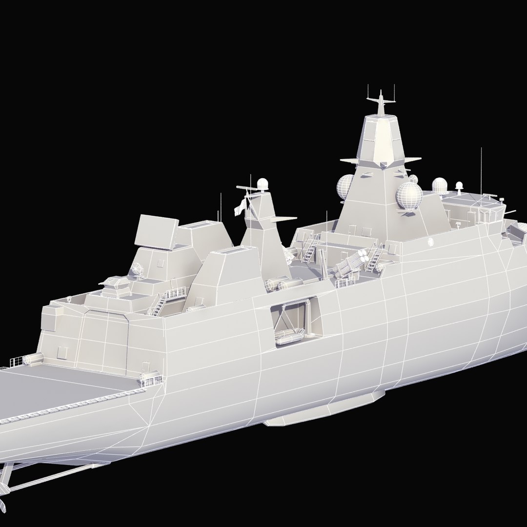 3d Model F361 Iver Huitfeldt Class Frigate