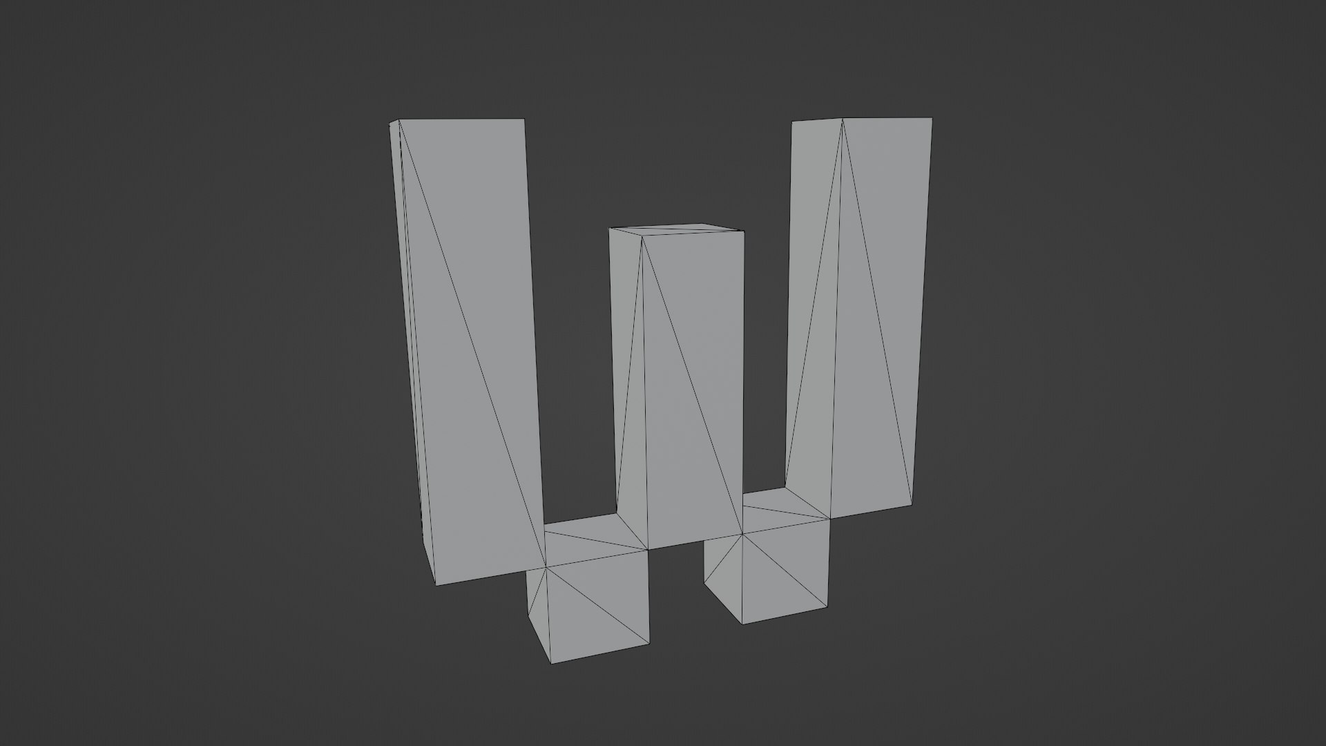 Pixel Letter W 3D Model - TurboSquid 1981909