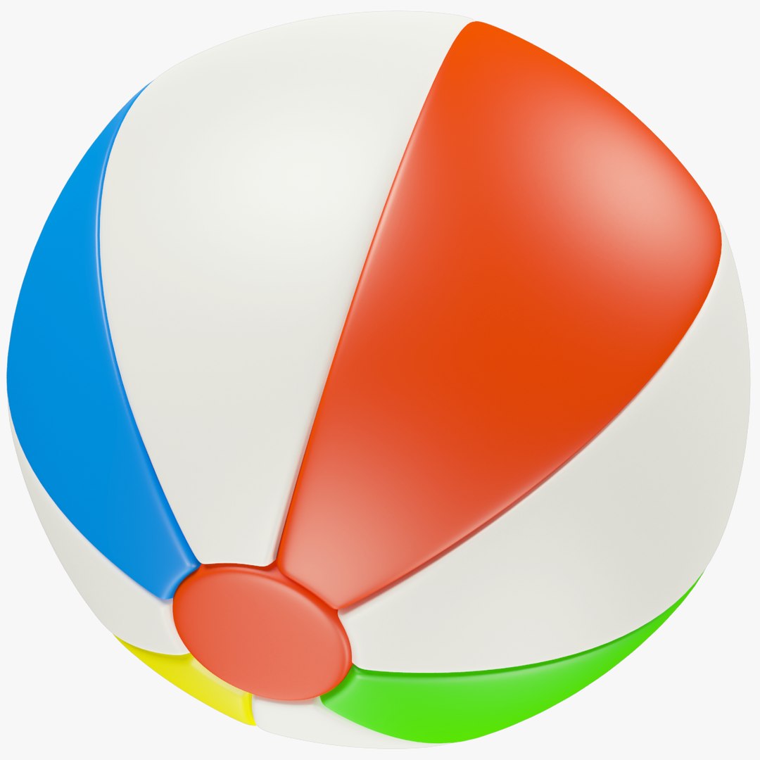 3D Beach Ball Model - TurboSquid 1213351