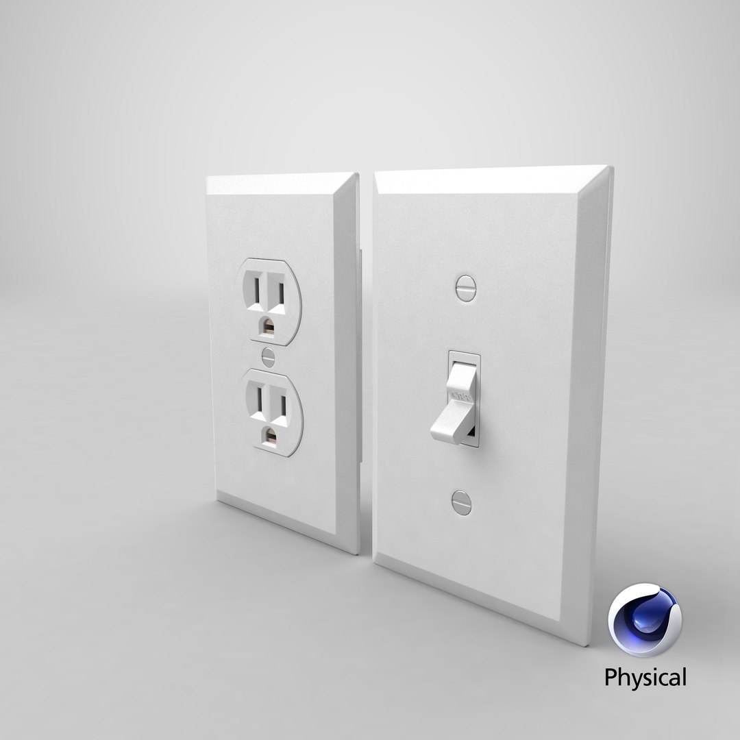 Electrical Light Switch 3D model - TurboSquid 1896555