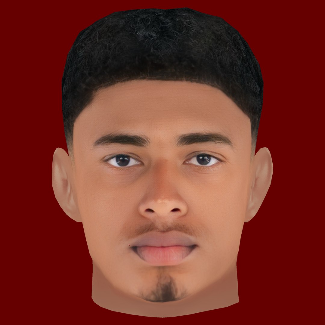 3D Jude Bellingham Head - Low Poly Head For Game - TurboSquid 2204706