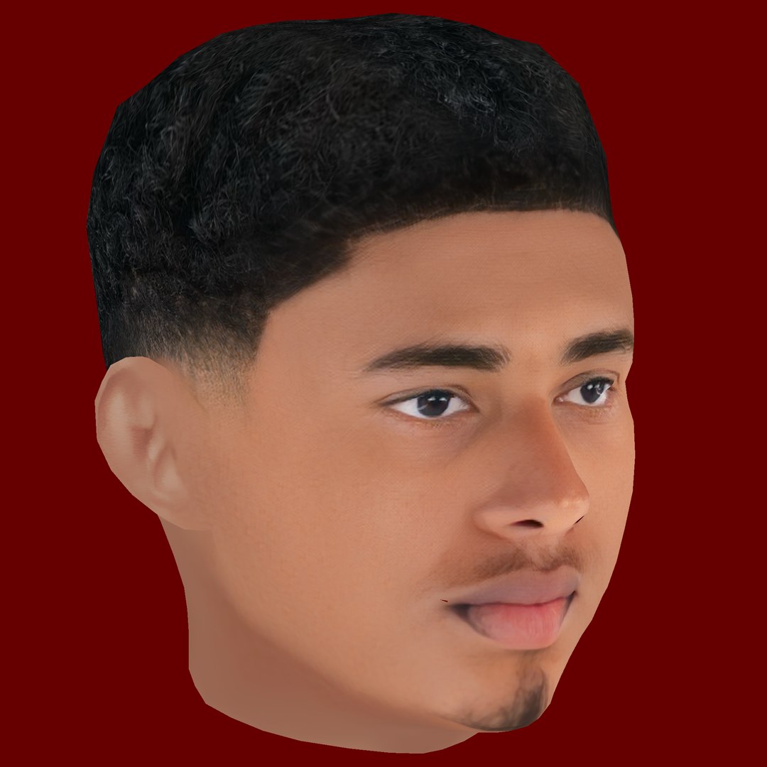 3D Jude Bellingham Head - Low Poly Head For Game - TurboSquid 2204706