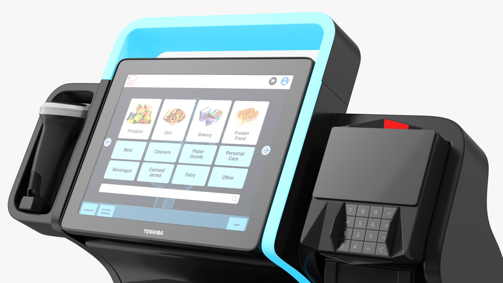 Toshiba Self Checkout System 7 model - TurboSquid 1796849