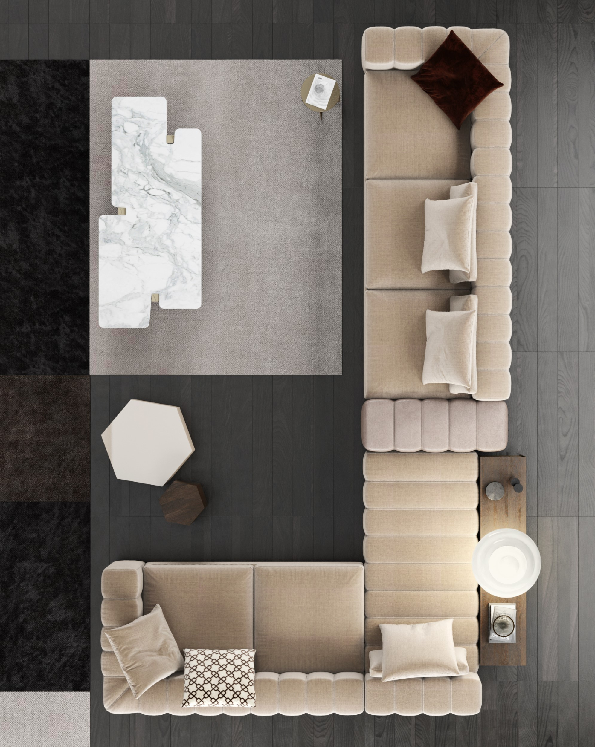 Minotti freeman sofa coffee table 3D model - TurboSquid 1587039