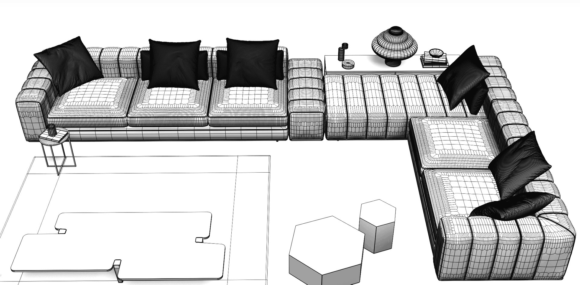 Minotti Freeman Sofa Coffee Table 3D Model - TurboSquid 1587039