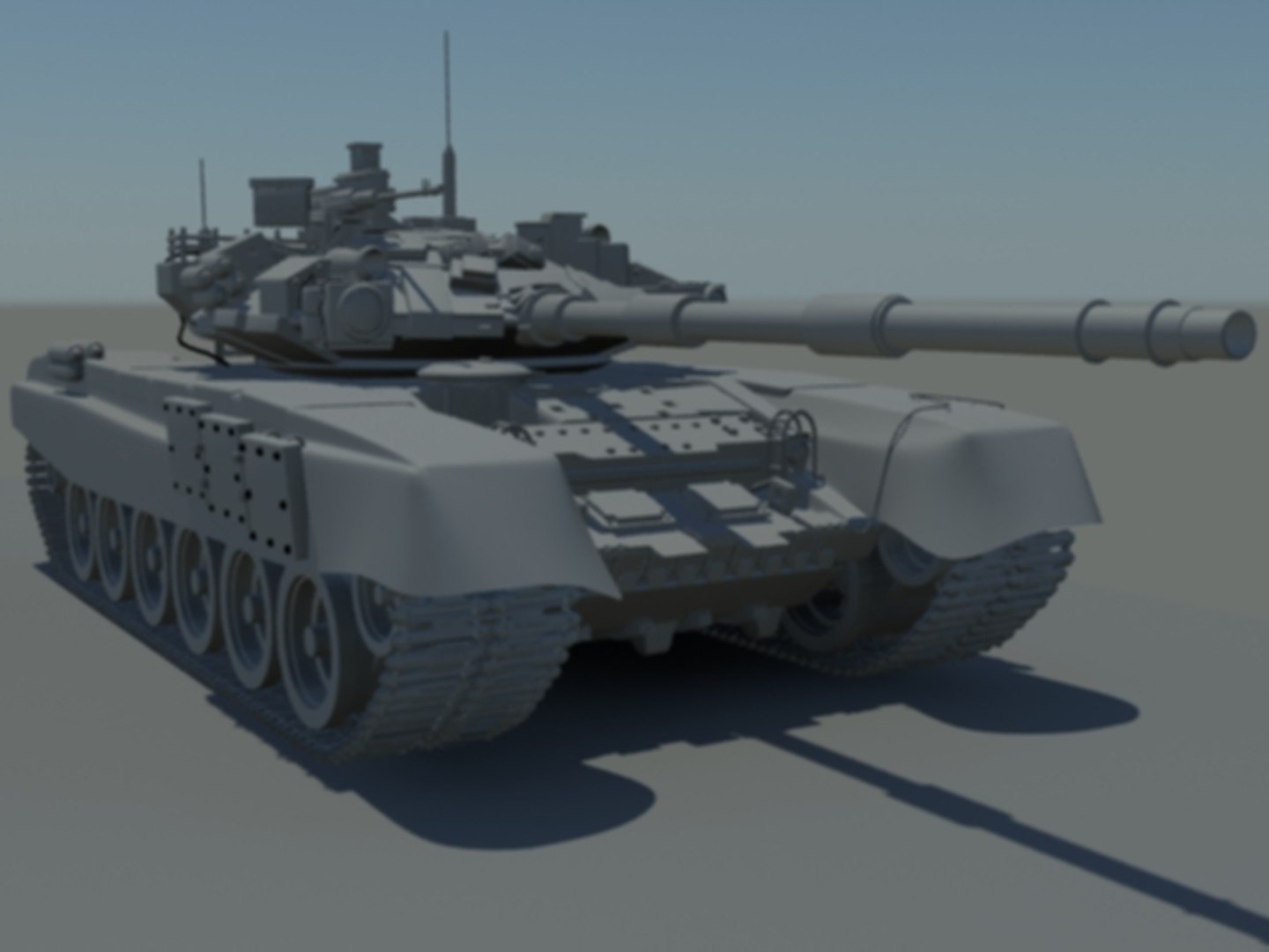 Russian Battle Tank T-90 3d Model