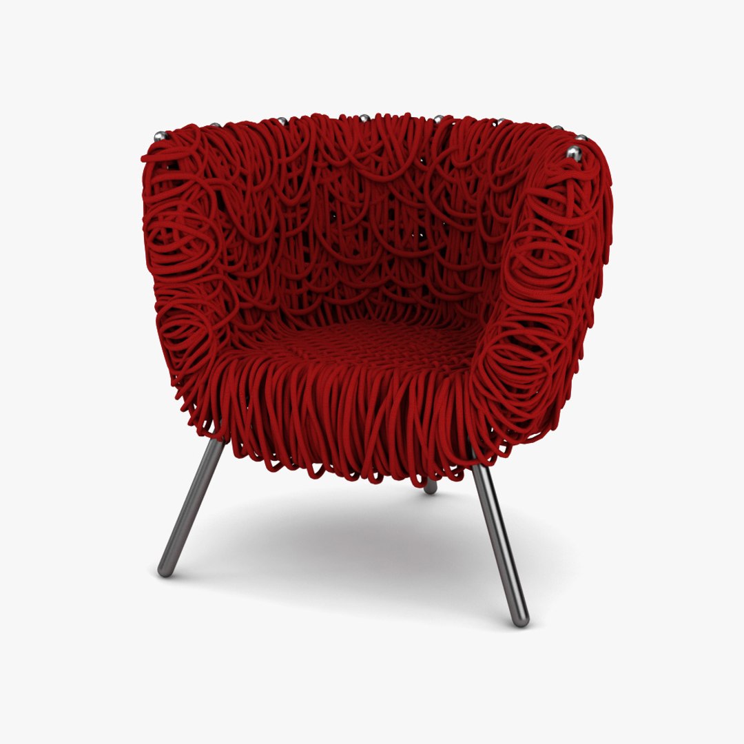 modelo 3d Edra Vermelha Chair - TurboSquid 2049810