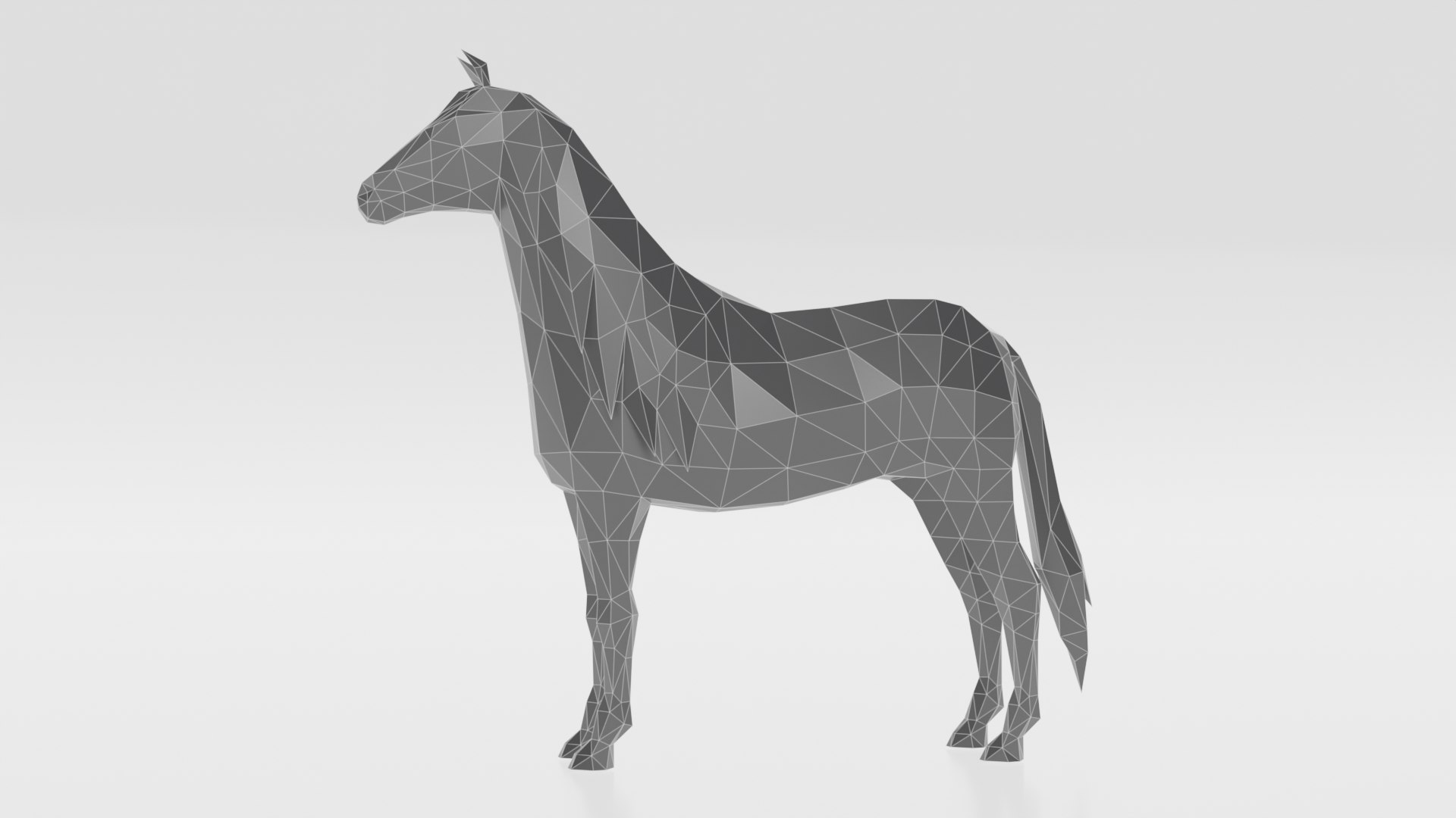 Low Poly Horse Model - TurboSquid 1799693