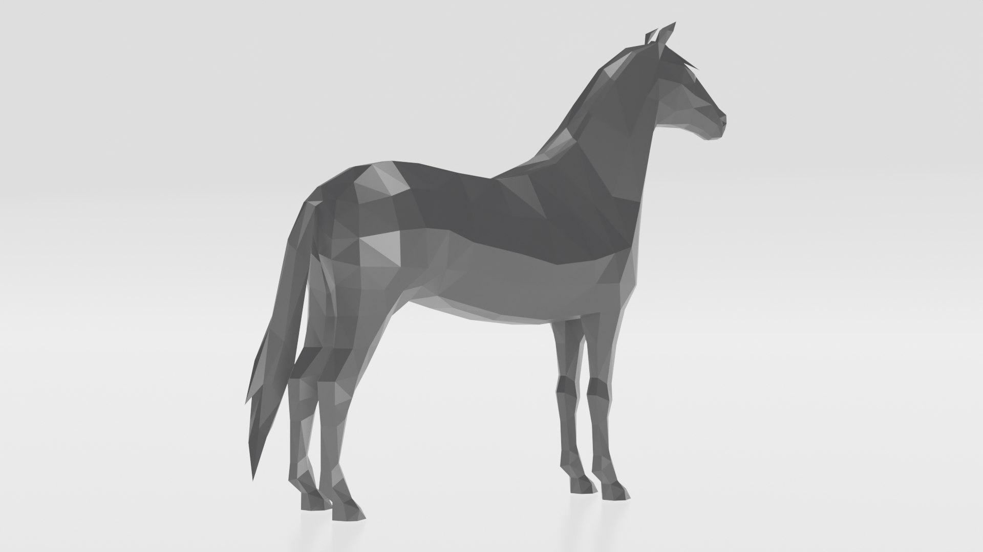 Low Poly Horse Model - TurboSquid 1799693