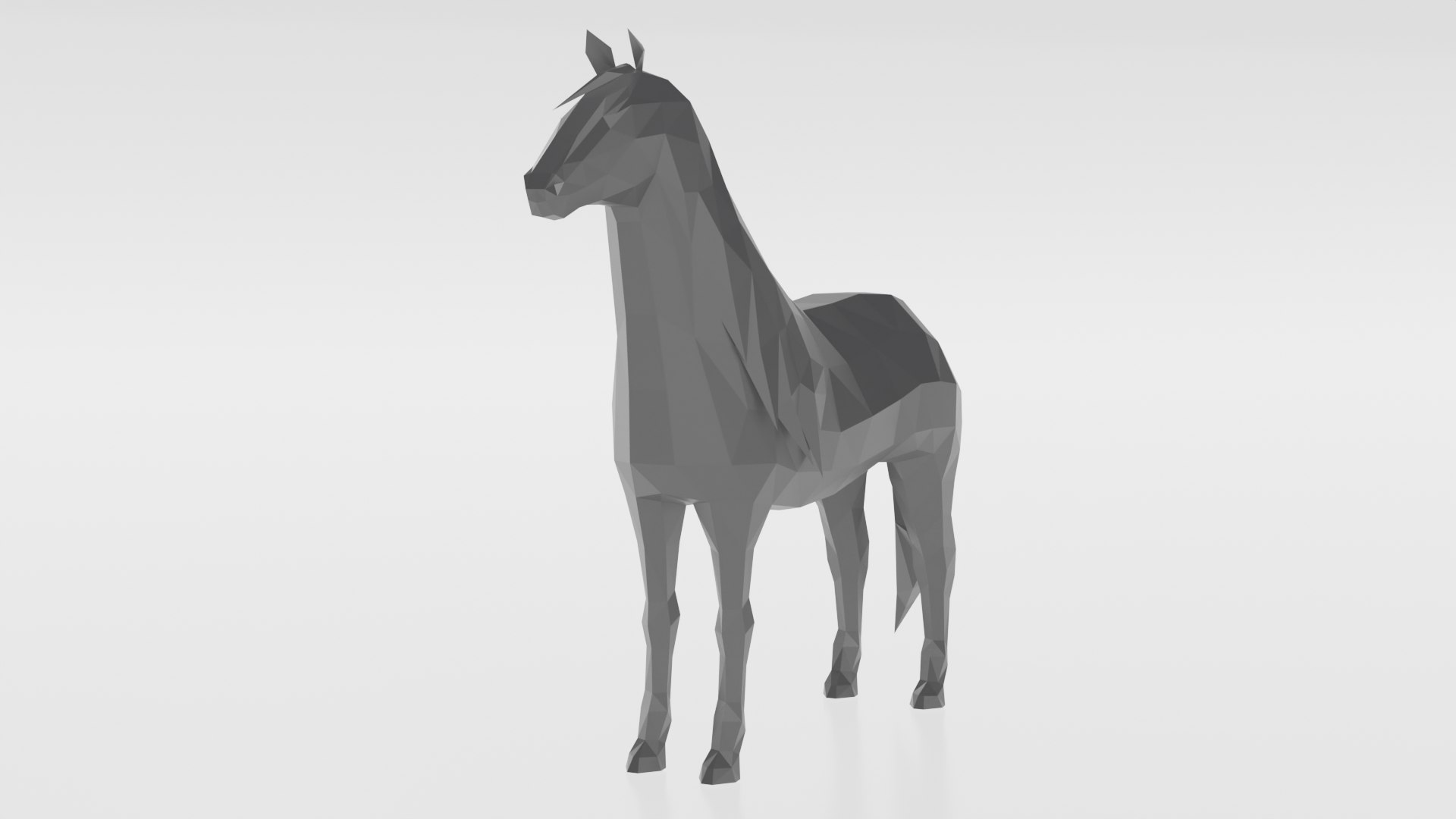 Low Poly Horse Model - TurboSquid 1799693