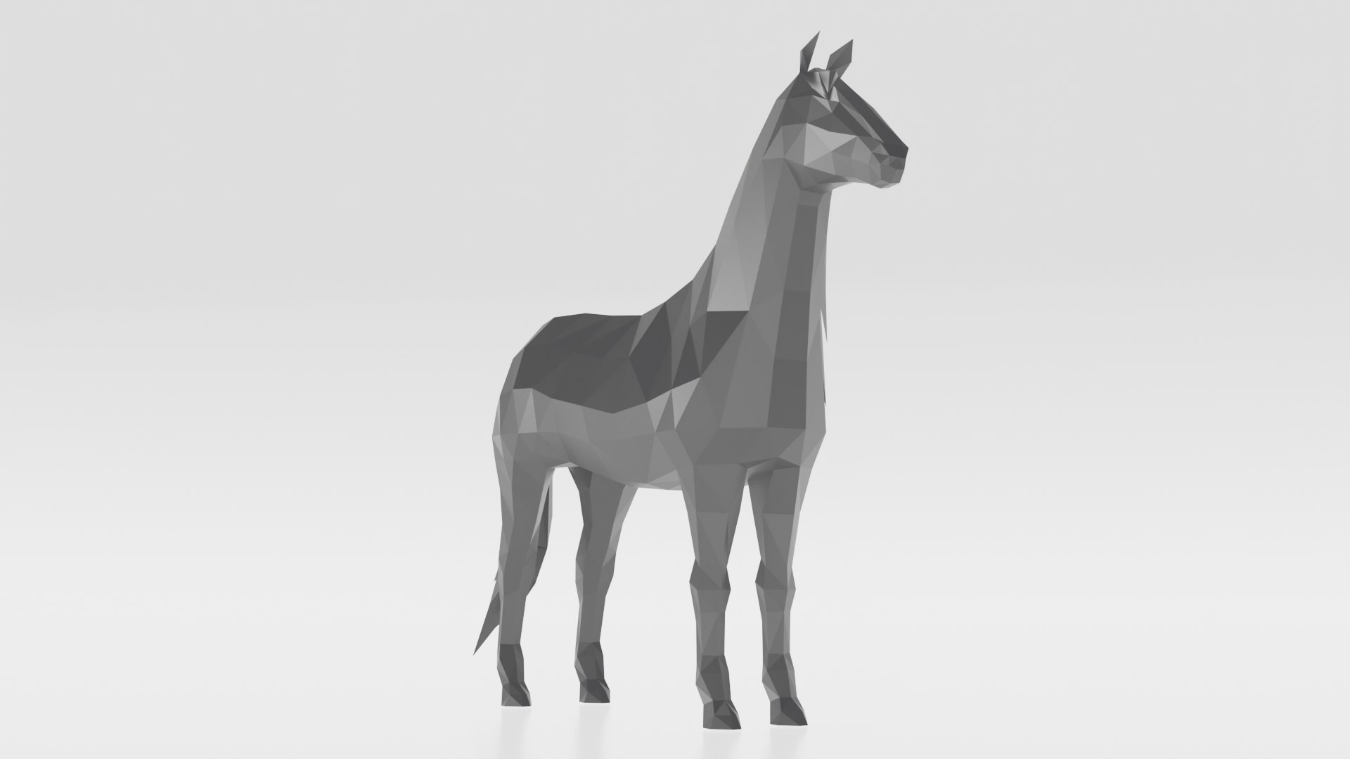 Low Poly Horse Model - TurboSquid 1799693