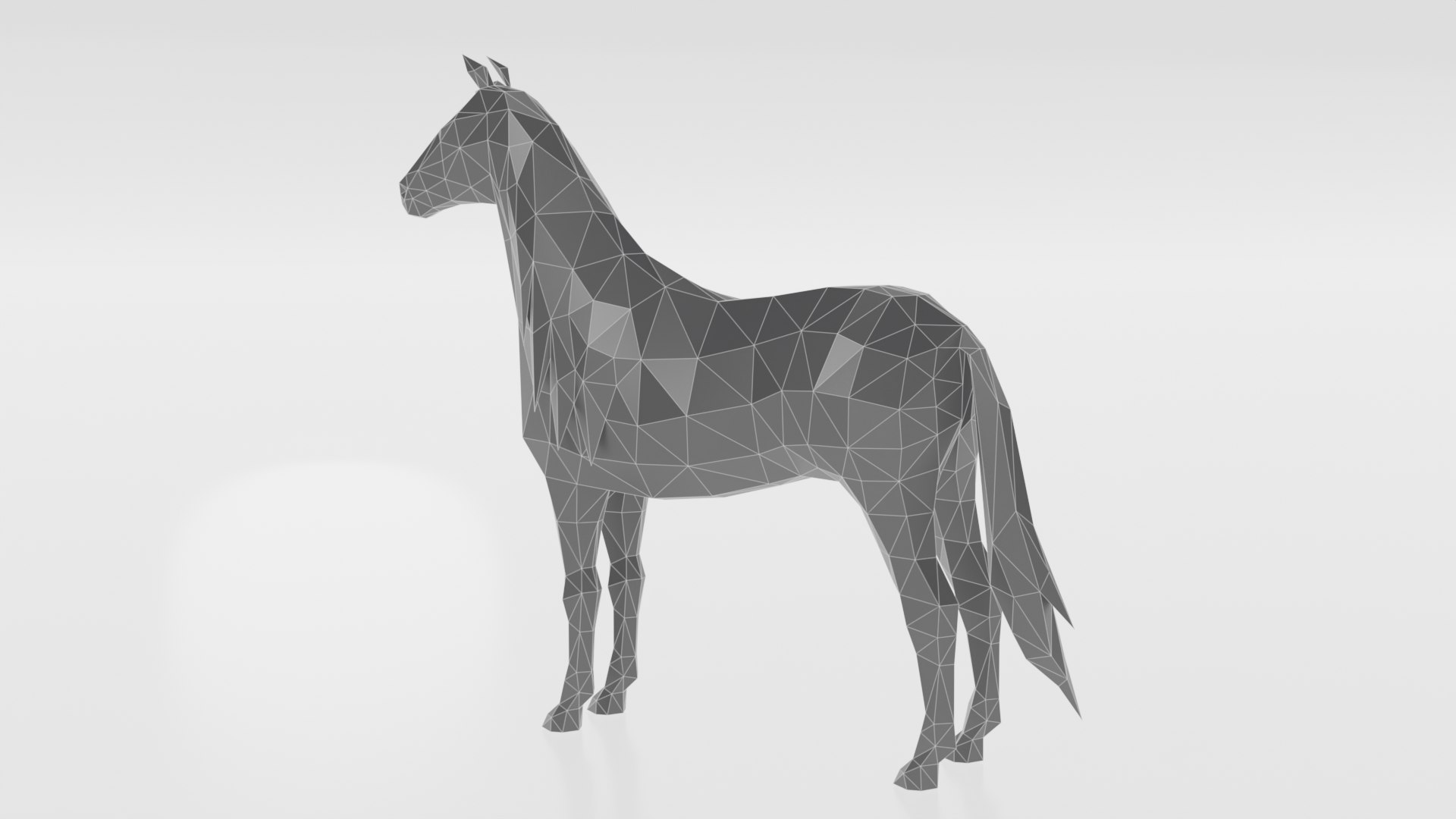 Low Poly Horse Model - TurboSquid 1799693