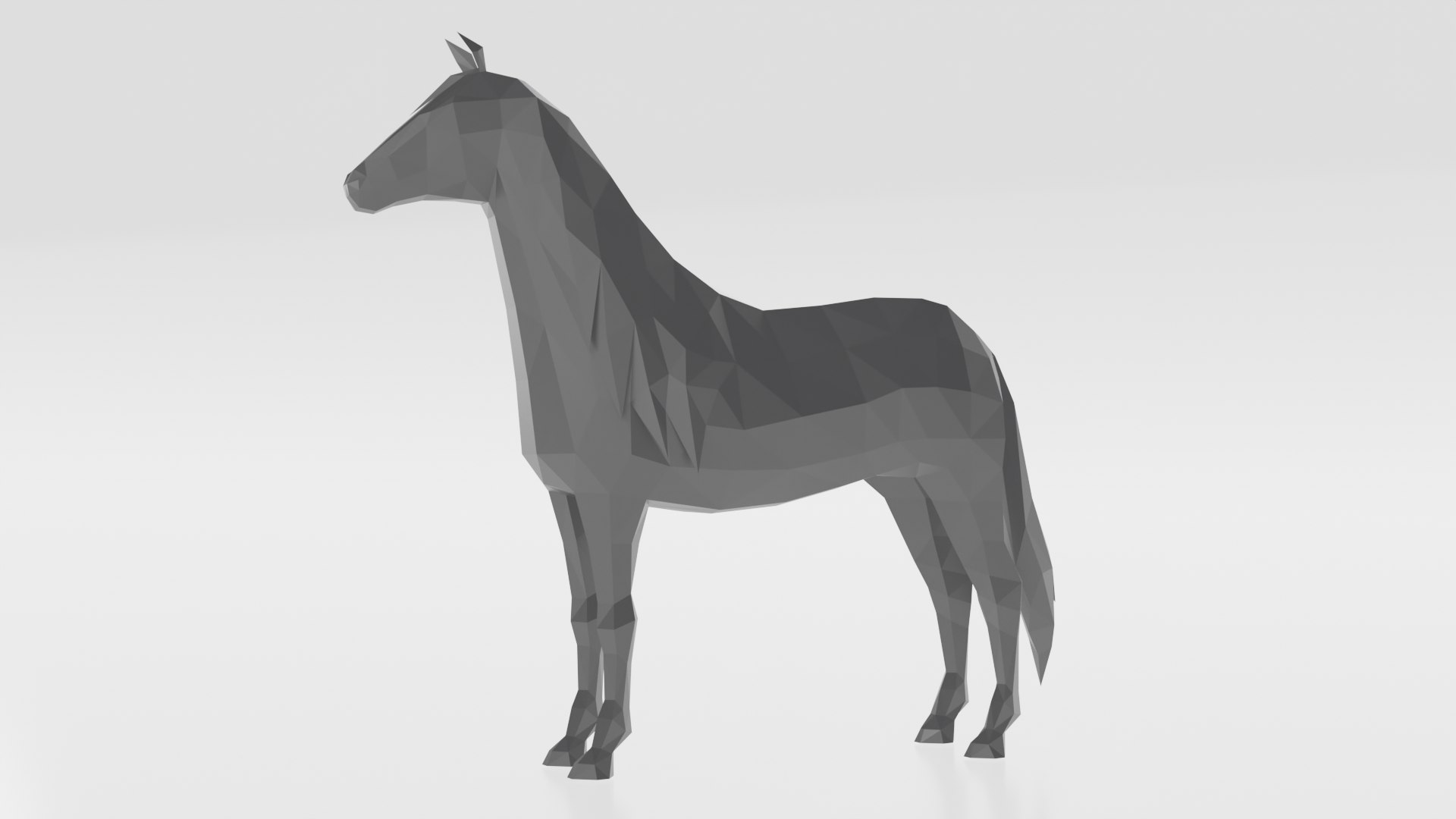 Low Poly Horse Model - TurboSquid 1799693