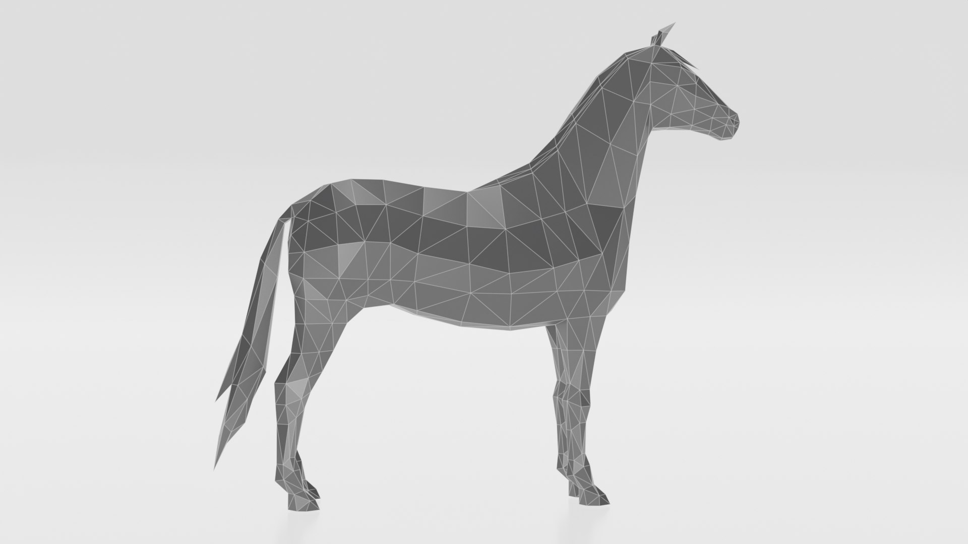 Low Poly Horse Model - TurboSquid 1799693