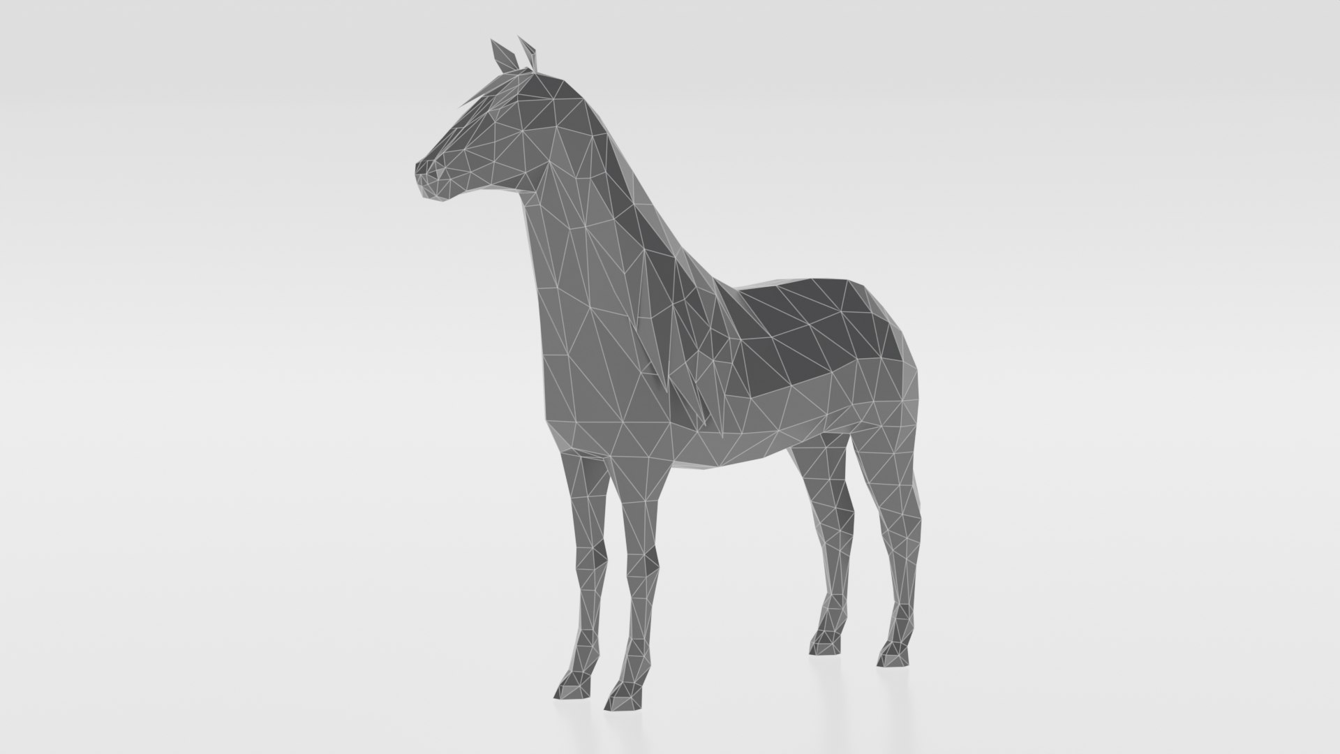 Low Poly Horse Model - TurboSquid 1799693