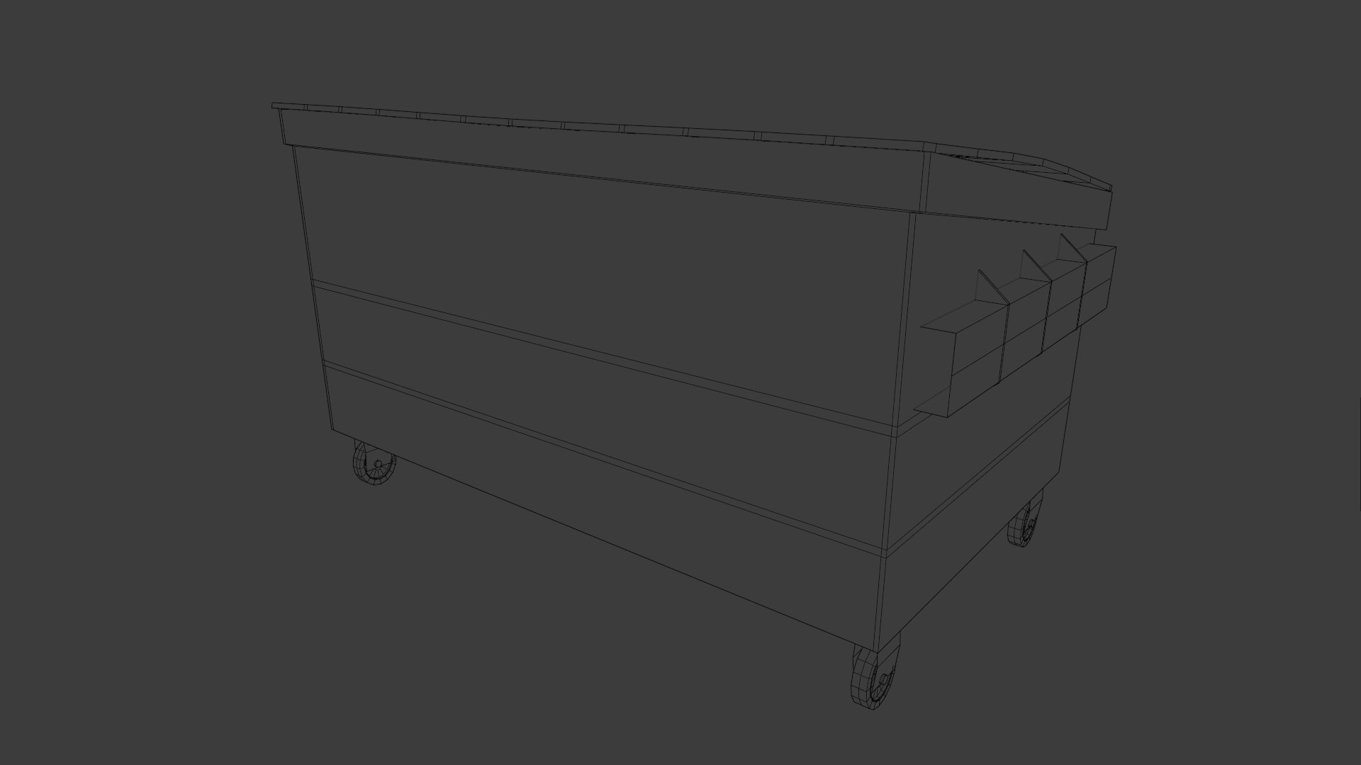 Dump Dumpster Basic 3D Model - TurboSquid 1663563