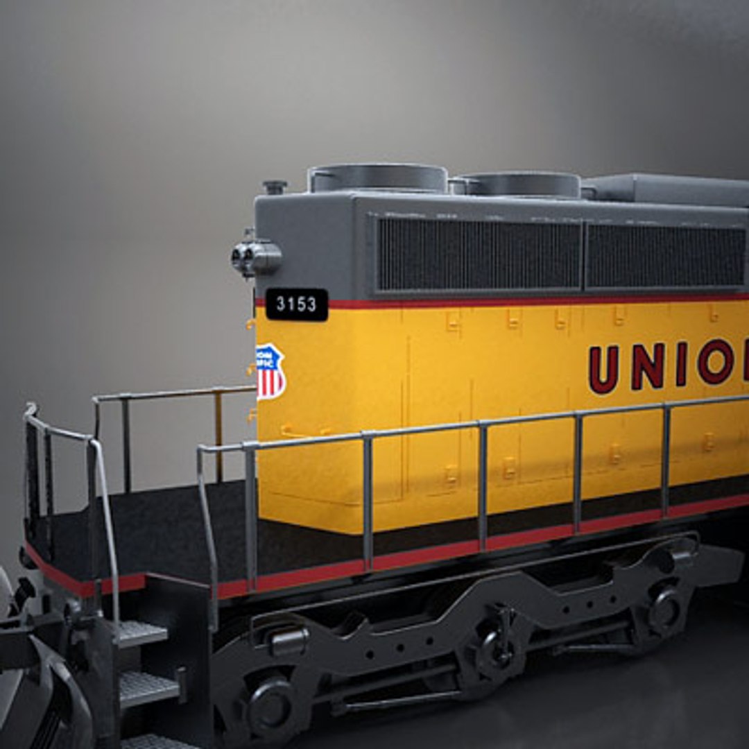3dsmax Sd40 Locomotive