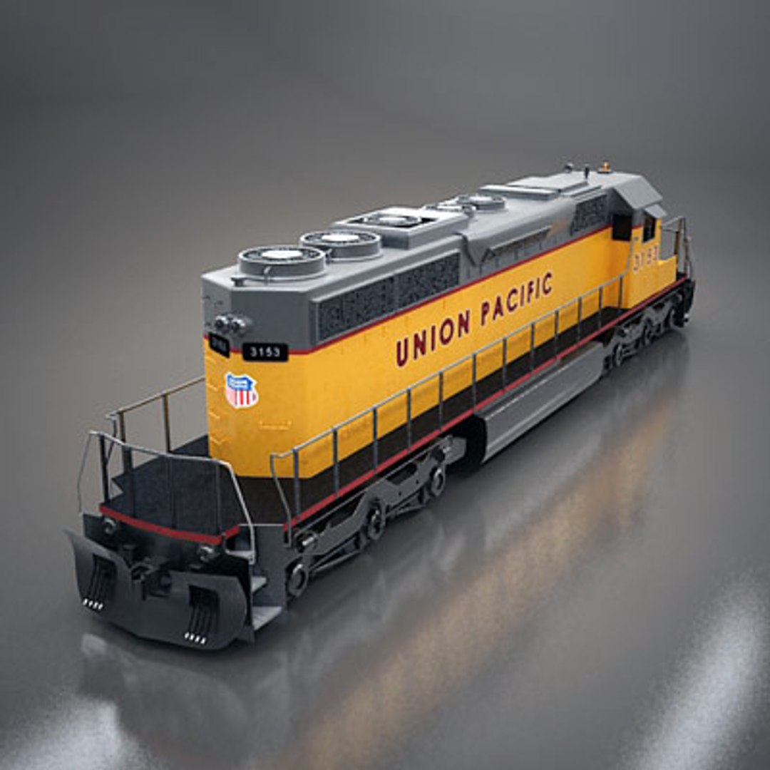 3dsmax Sd40 Locomotive