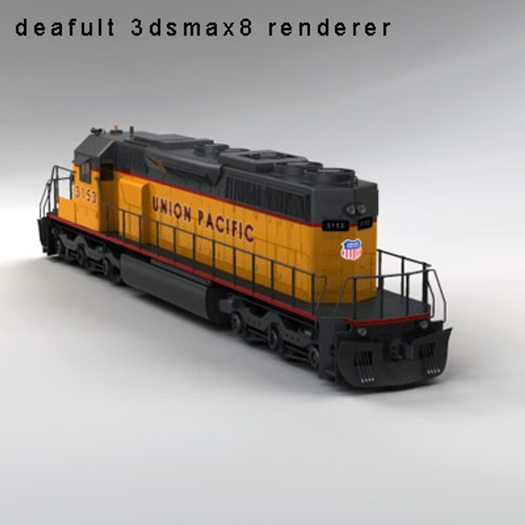 3dsmax Sd40 Locomotive