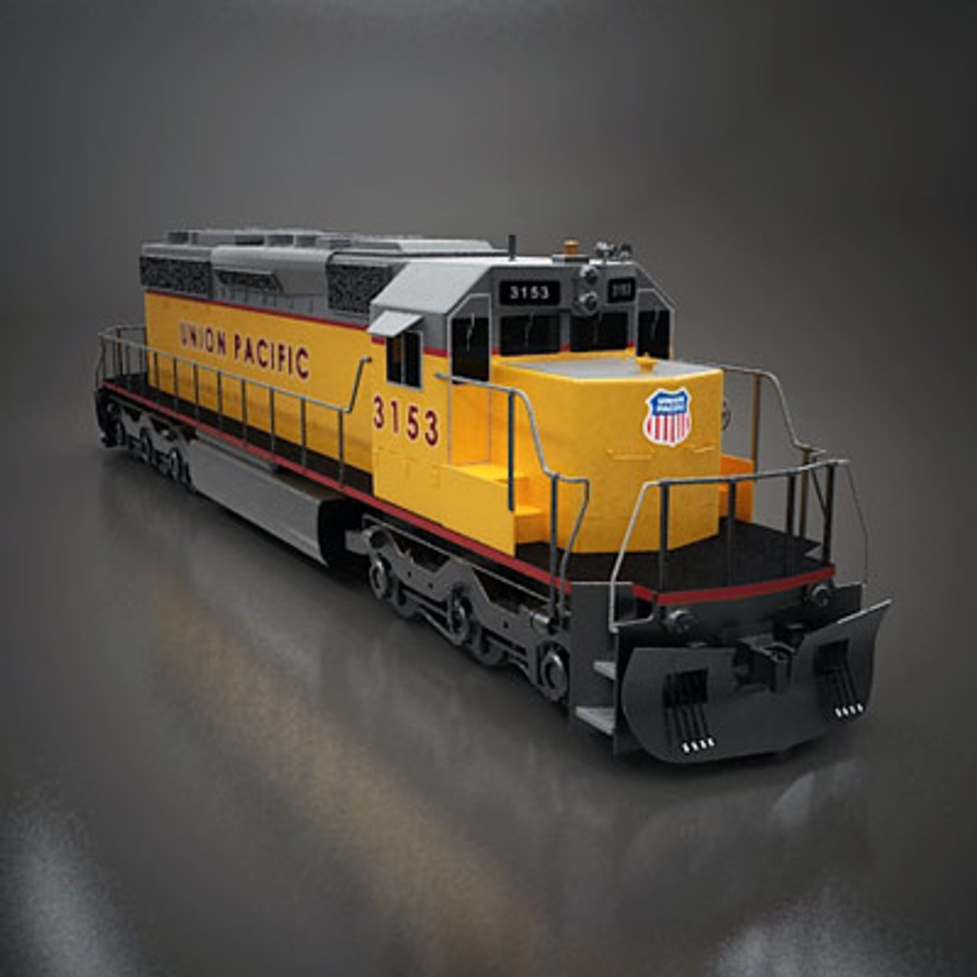 3dsmax Sd40 Locomotive
