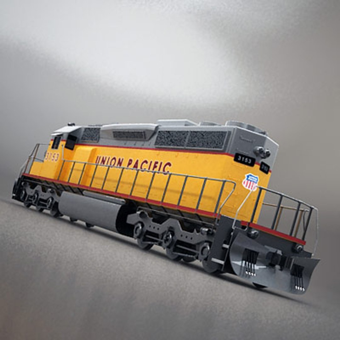 3dsmax Sd40 Locomotive