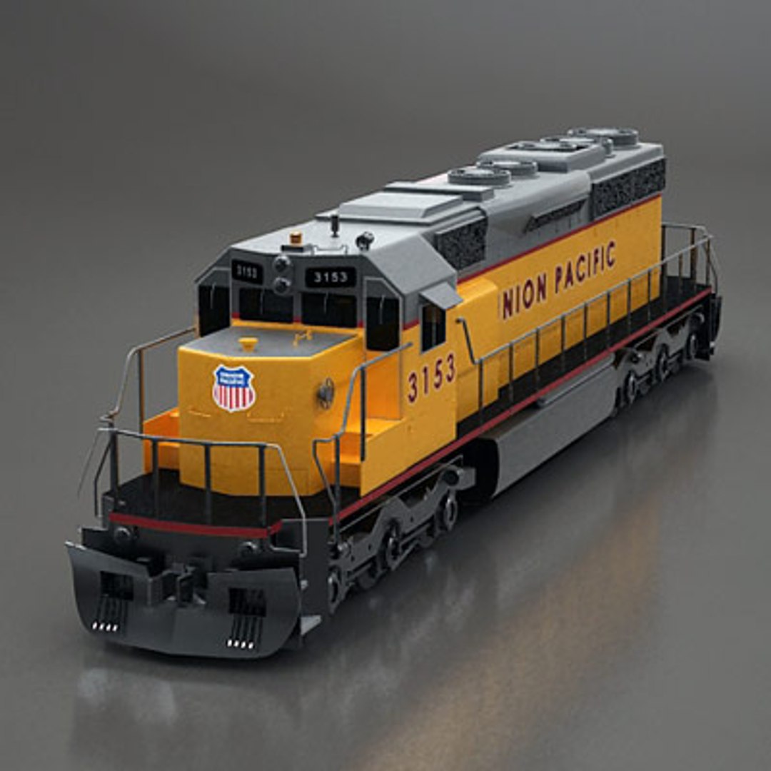 3dsmax Sd40 Locomotive