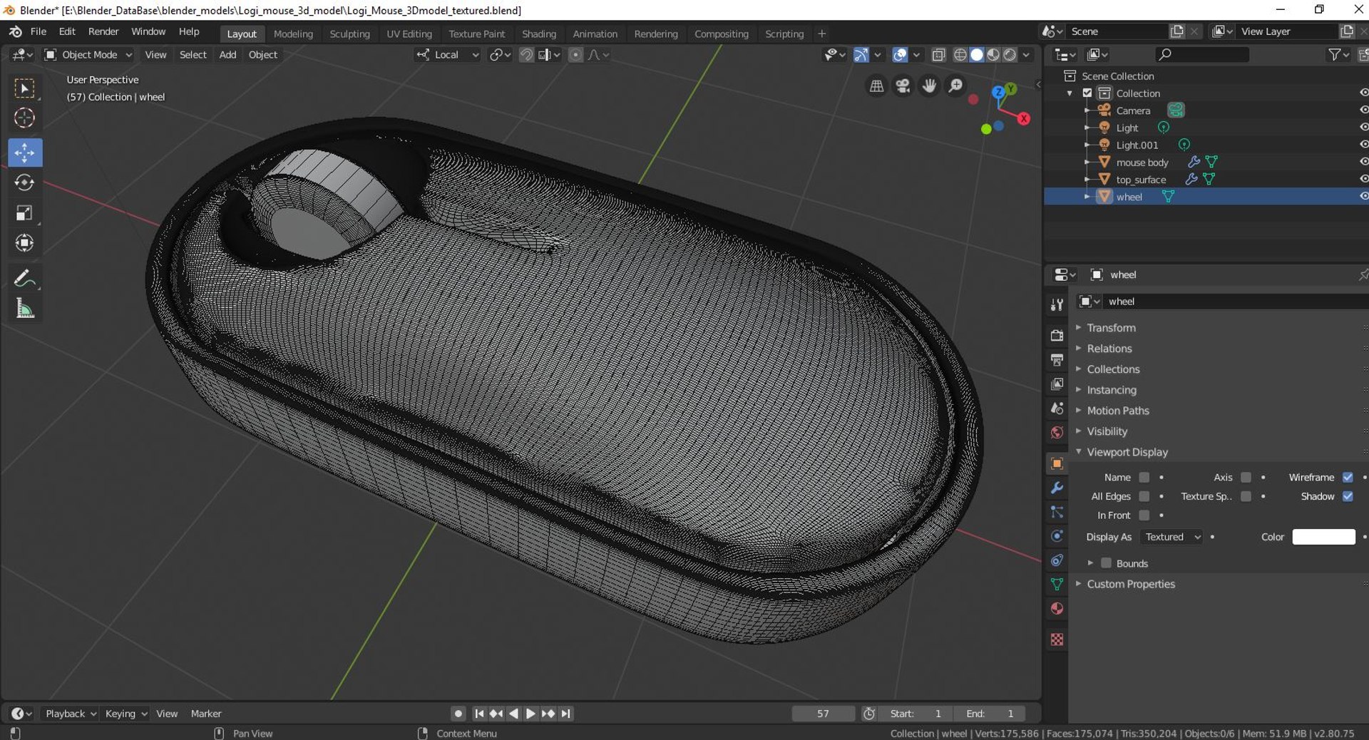 3D Logi Mouse Model - TurboSquid 1496531