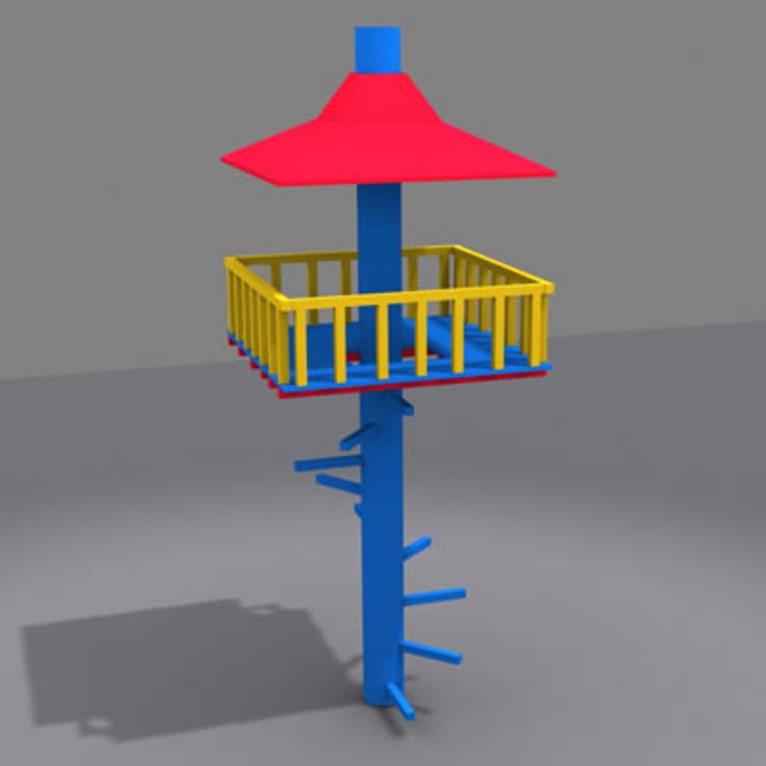 playground tower 3d model