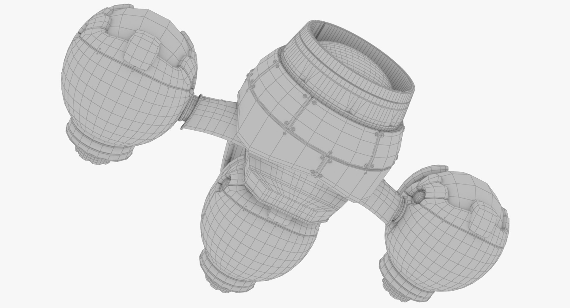 3D Science Fiction Police Drone - TurboSquid 1173431