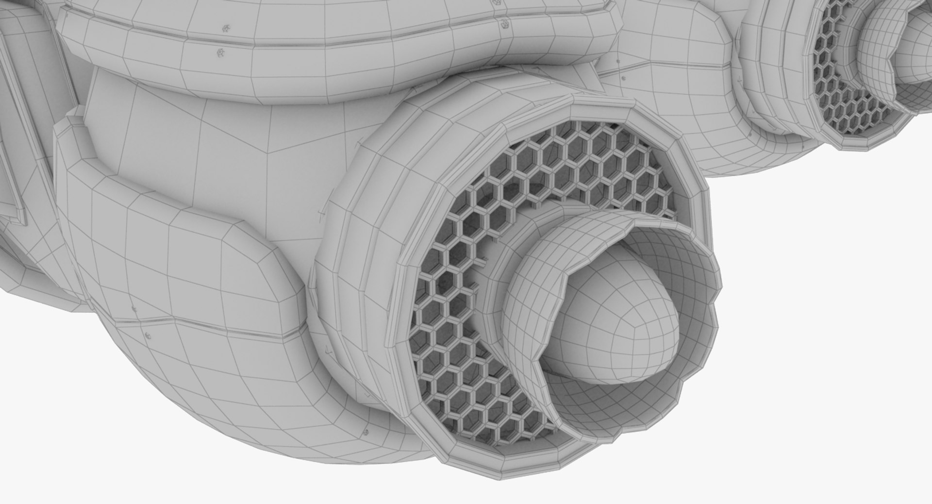 3D Science Fiction Police Drone - TurboSquid 1173431