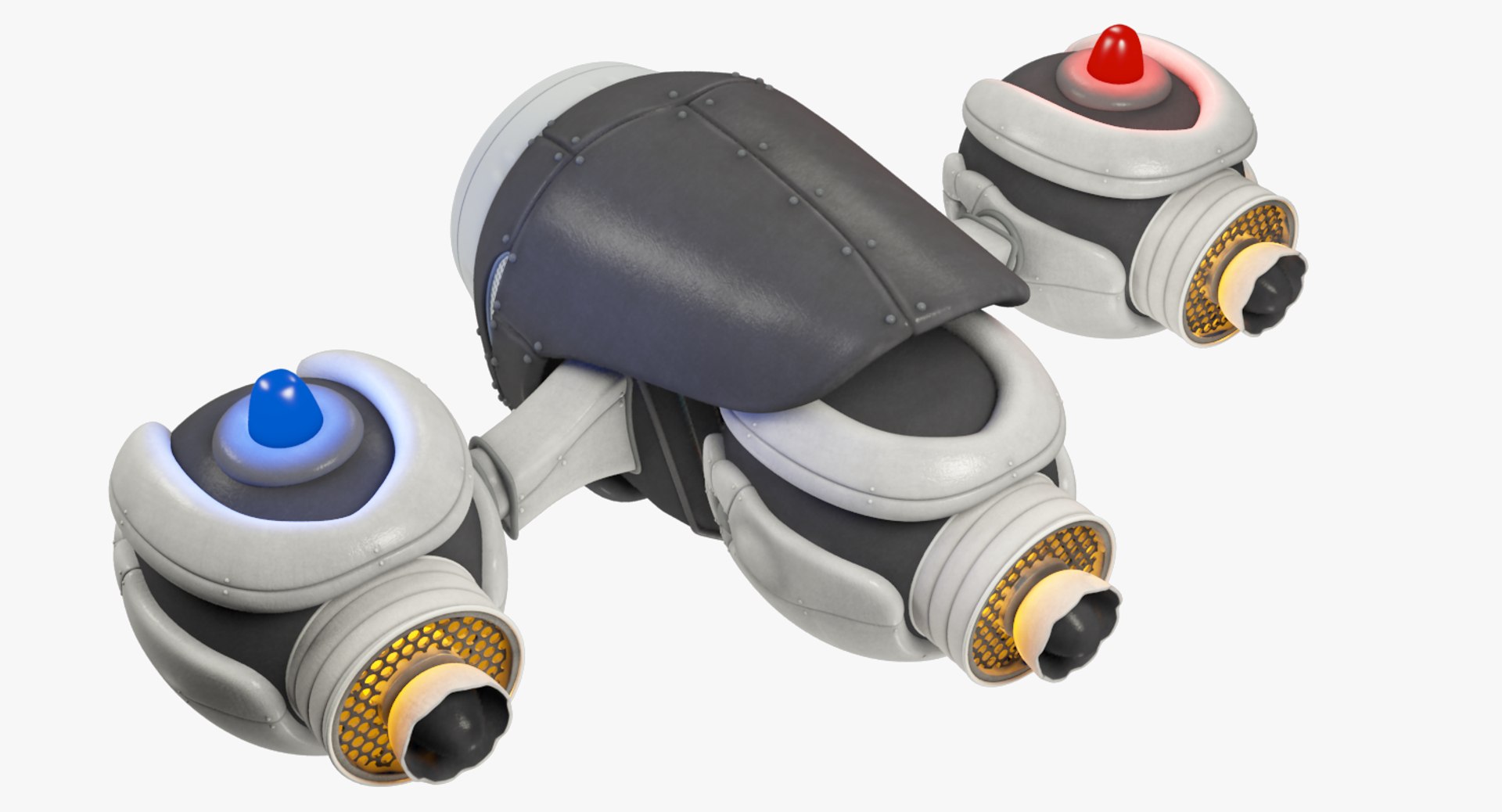 3D Science Fiction Police Drone - TurboSquid 1173431