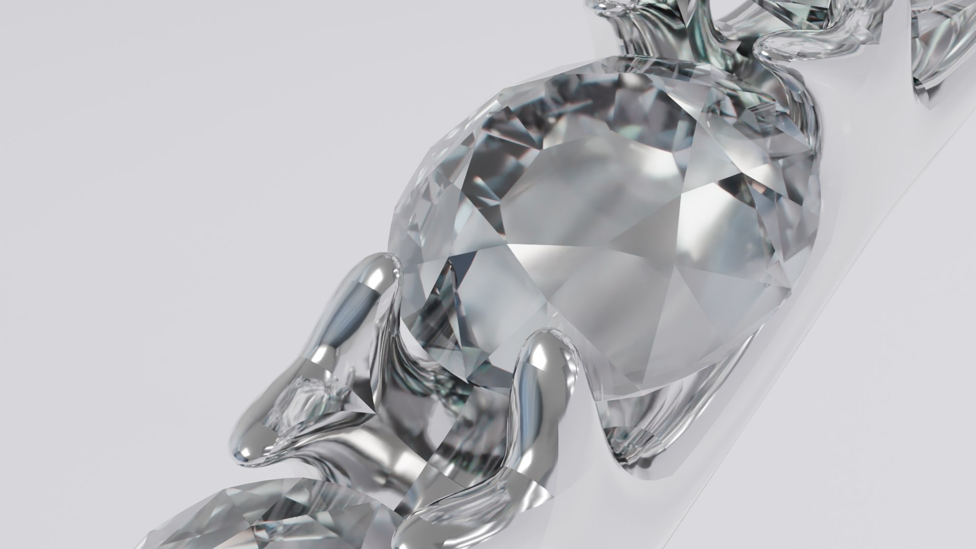Platinum Ring With Square Dimond 3D Model - TurboSquid 2282441